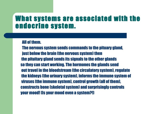 The endocrine system | PPT