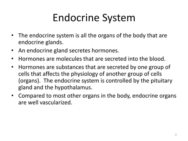 The endocrine system | PPT