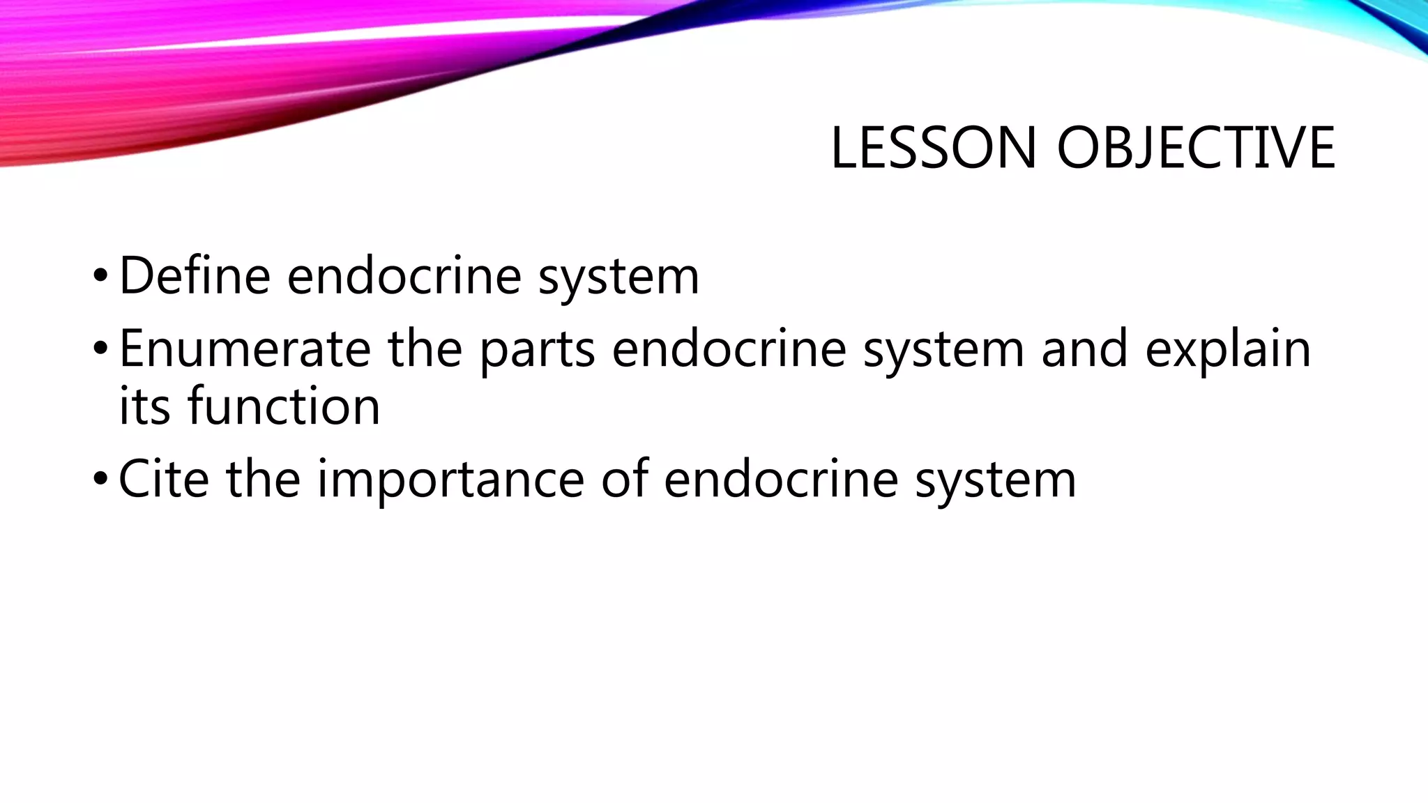The endocrine system | PPT