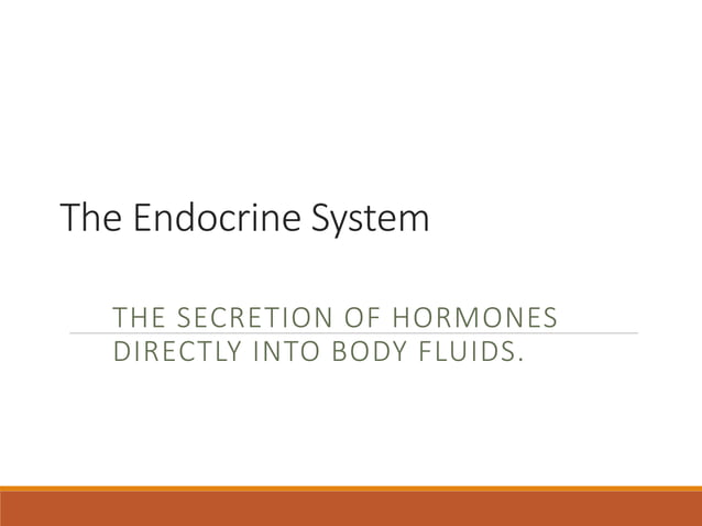 The Endocrine System.ppt | Thyroid Disorders | Endocrine and Metabolic ...