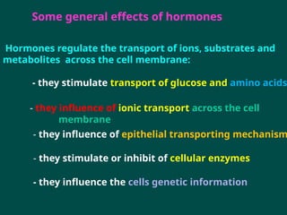 The Endocrine System classifications and functions of all ductless ...