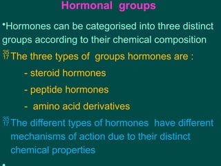The Endocrine System classifications and functions of all ductless ...