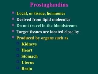 The Endocrine System classifications and functions of all ductless ...
