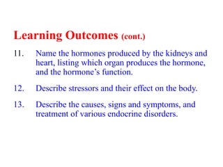 The Endocrine System classifications and functions of all ductless ...