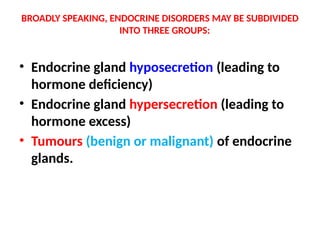 The Endocrine System classifications and functions of all ductless ...