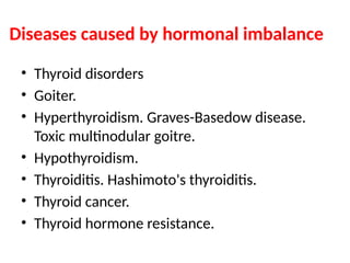 The Endocrine System classifications and functions of all ductless ...