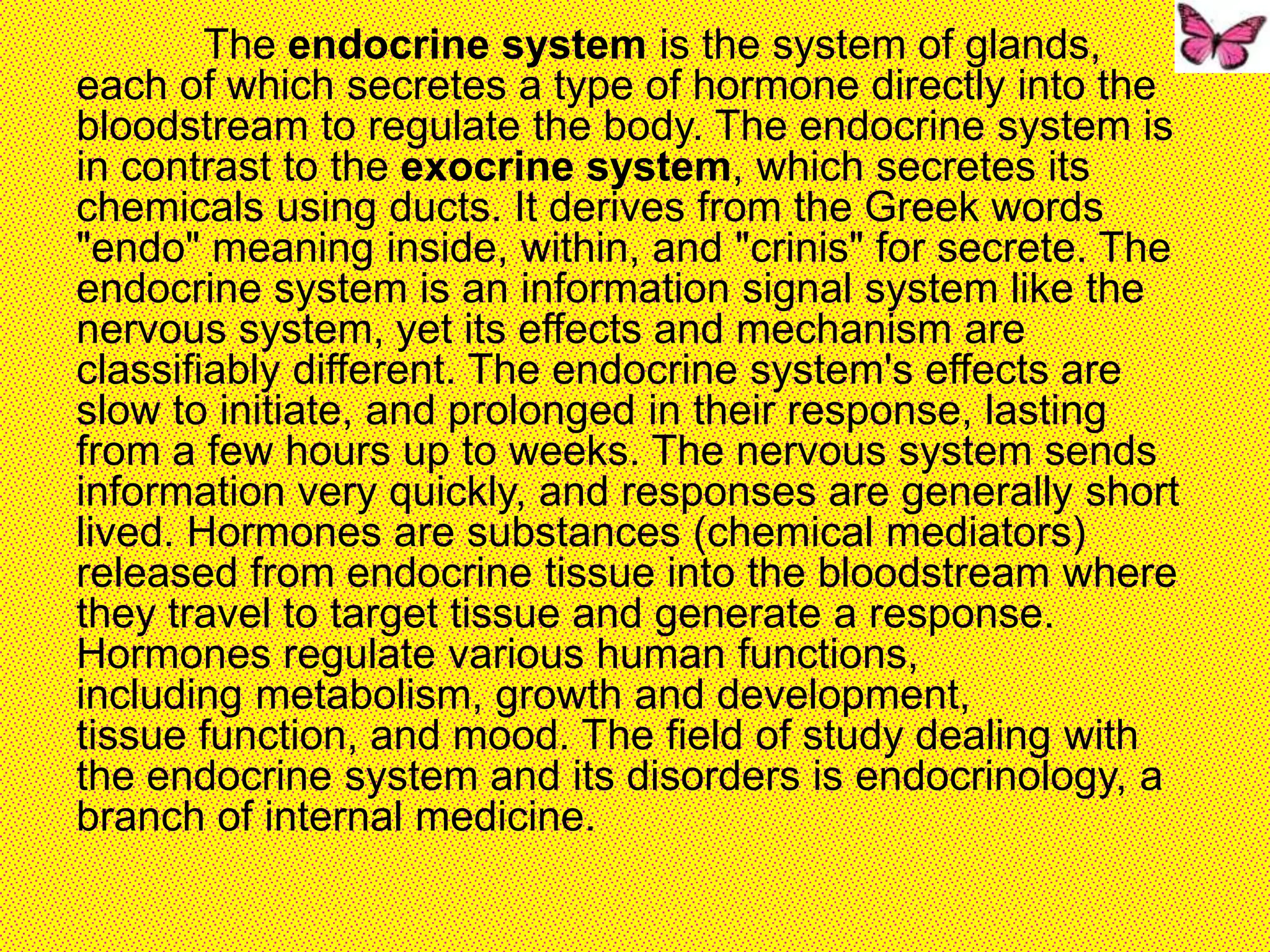 THE ENDOCRINE SYSTEM | PPTX | Endocrine and Metabolic Diseases ...