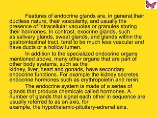 THE ENDOCRINE SYSTEM | PPTX