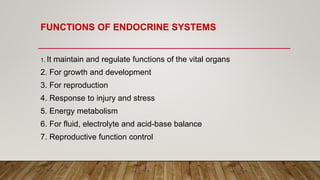 Endocrine System Function
