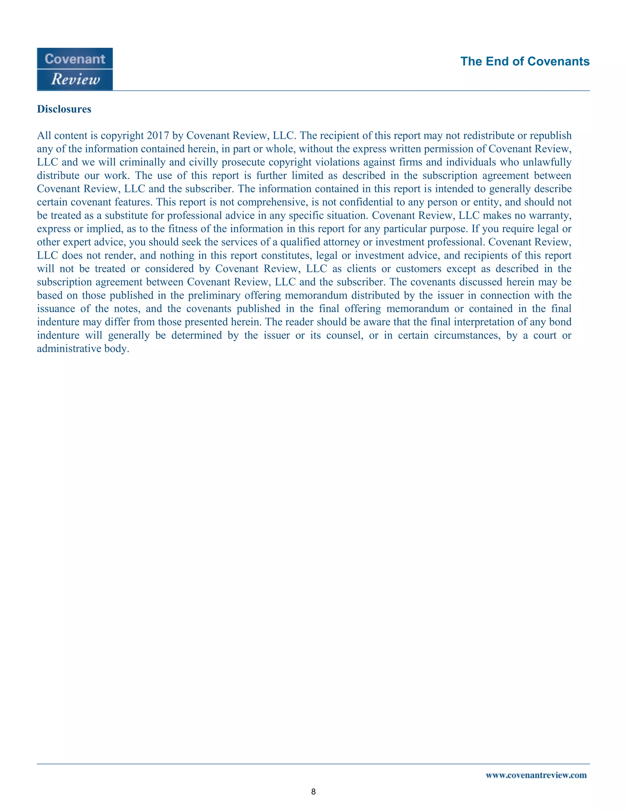 The End of Bond Covenants | PDF