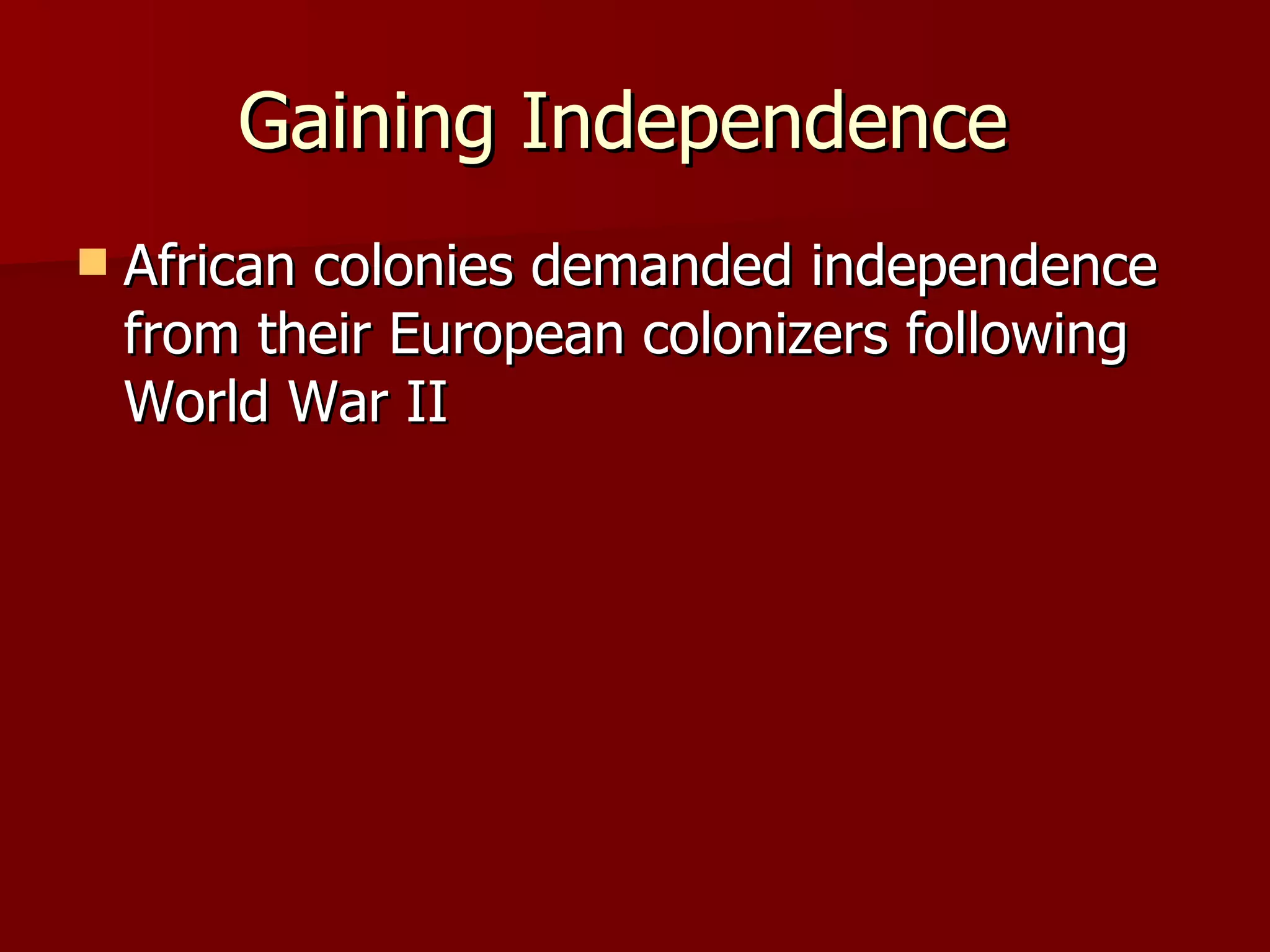 The end of imperialism & colonialism | PPT