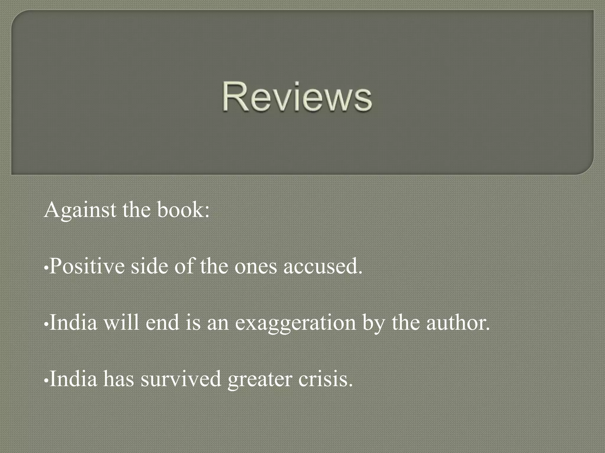 The end of india | PPT