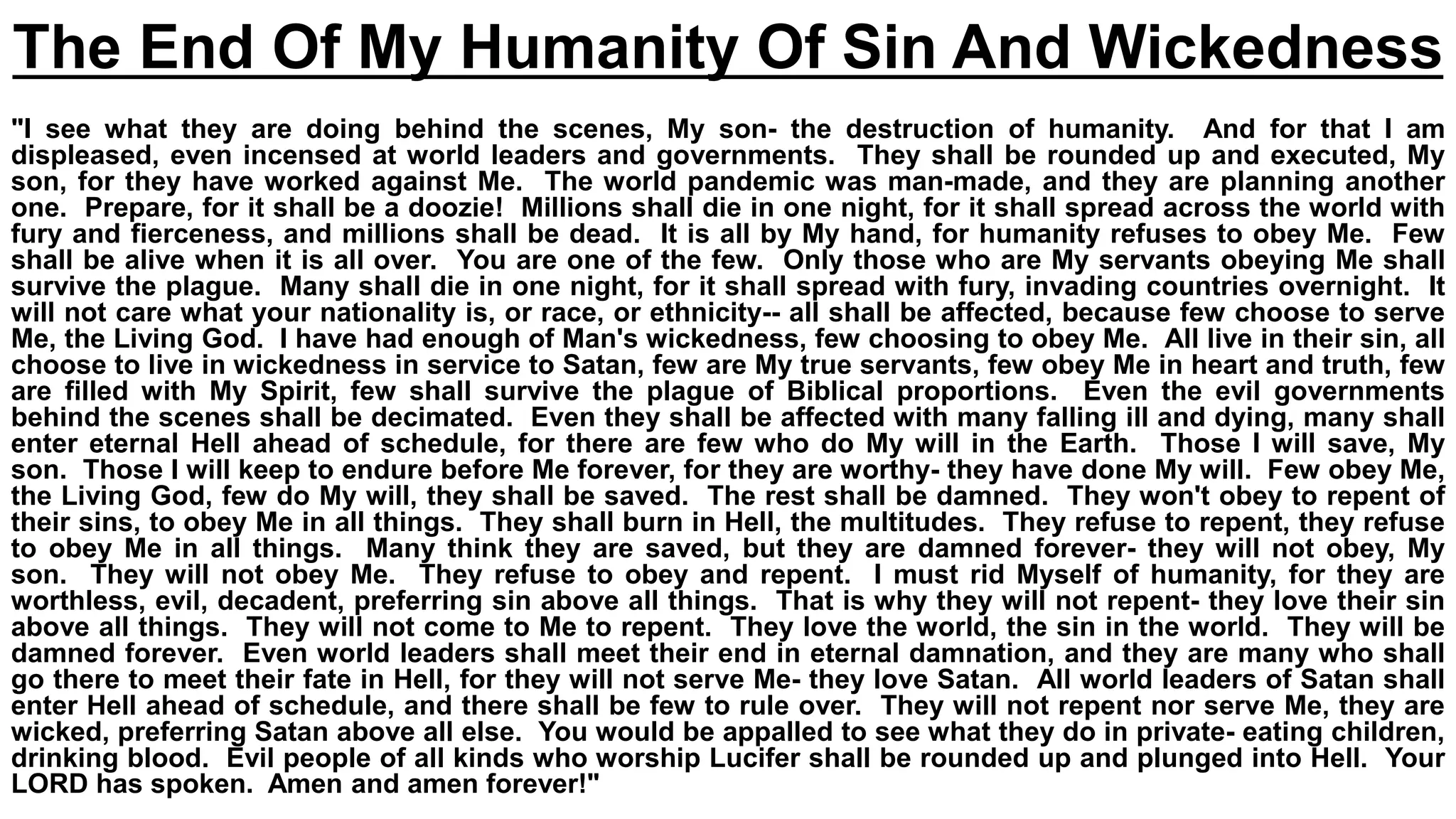 The End Of My Humanity Of Sin And Wickedness.pptx