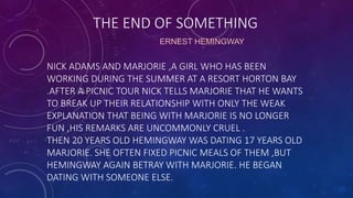 The end of something11 | PPT