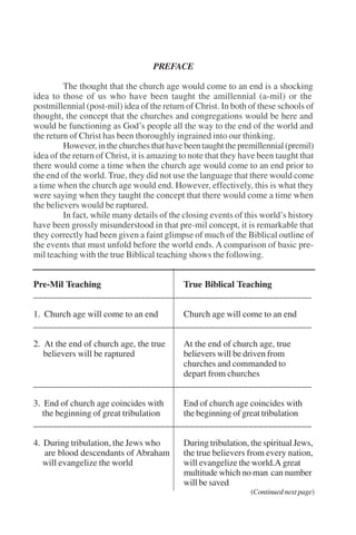 The End of the Church Age ... and After | PDF