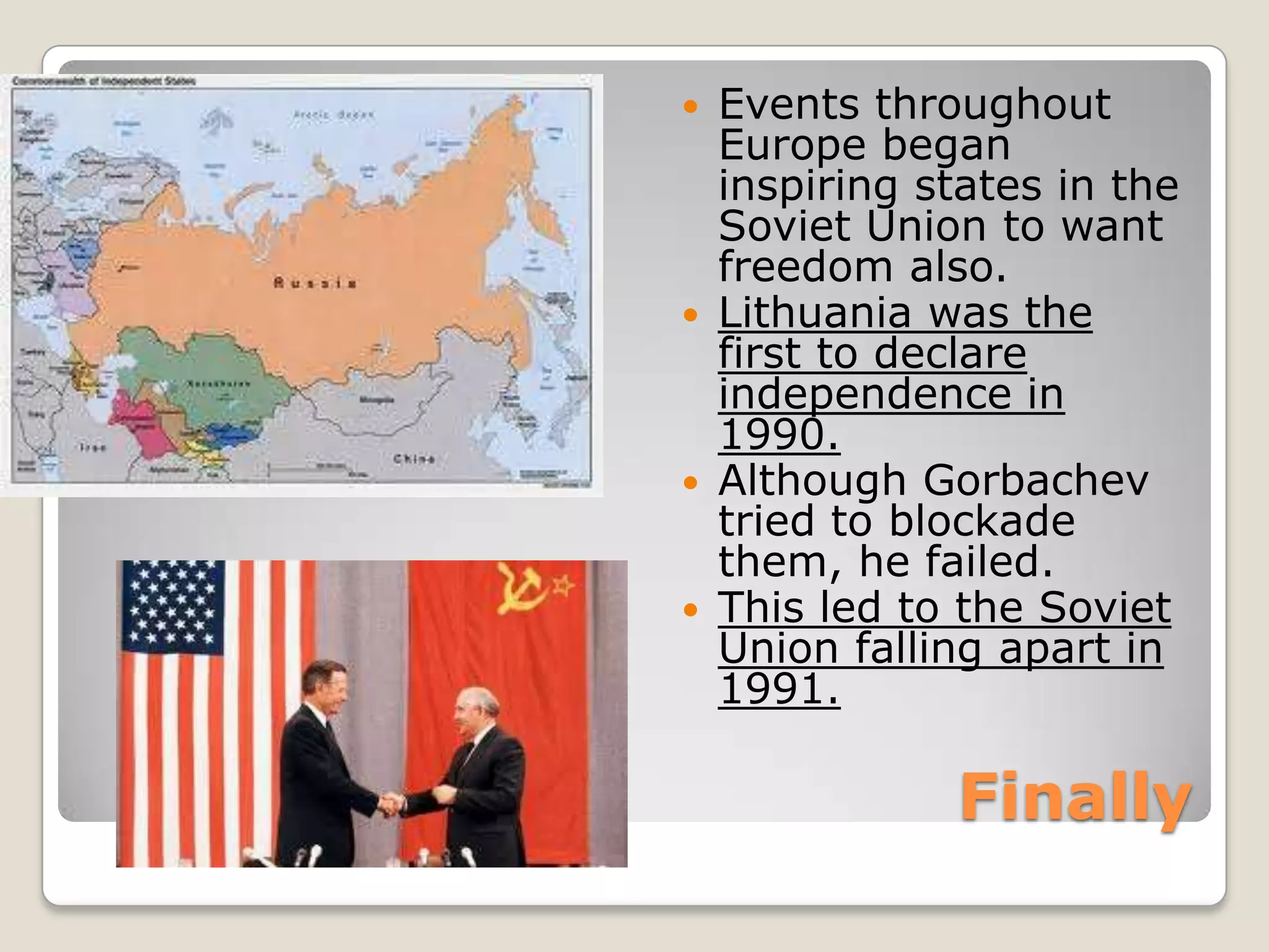 The end of the cold war | PPTX