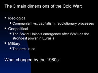 The End of the Cold War for grade 11 ppt | PPT