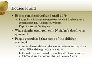 The end of the romanovs | PPT