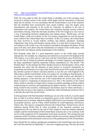 THE END OF THE UNITED STATES AS A WORLD HEGEMONIC POWER AND ITS ...