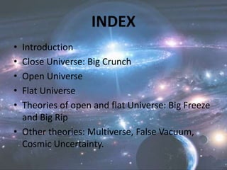 The end of the universe | PPTX