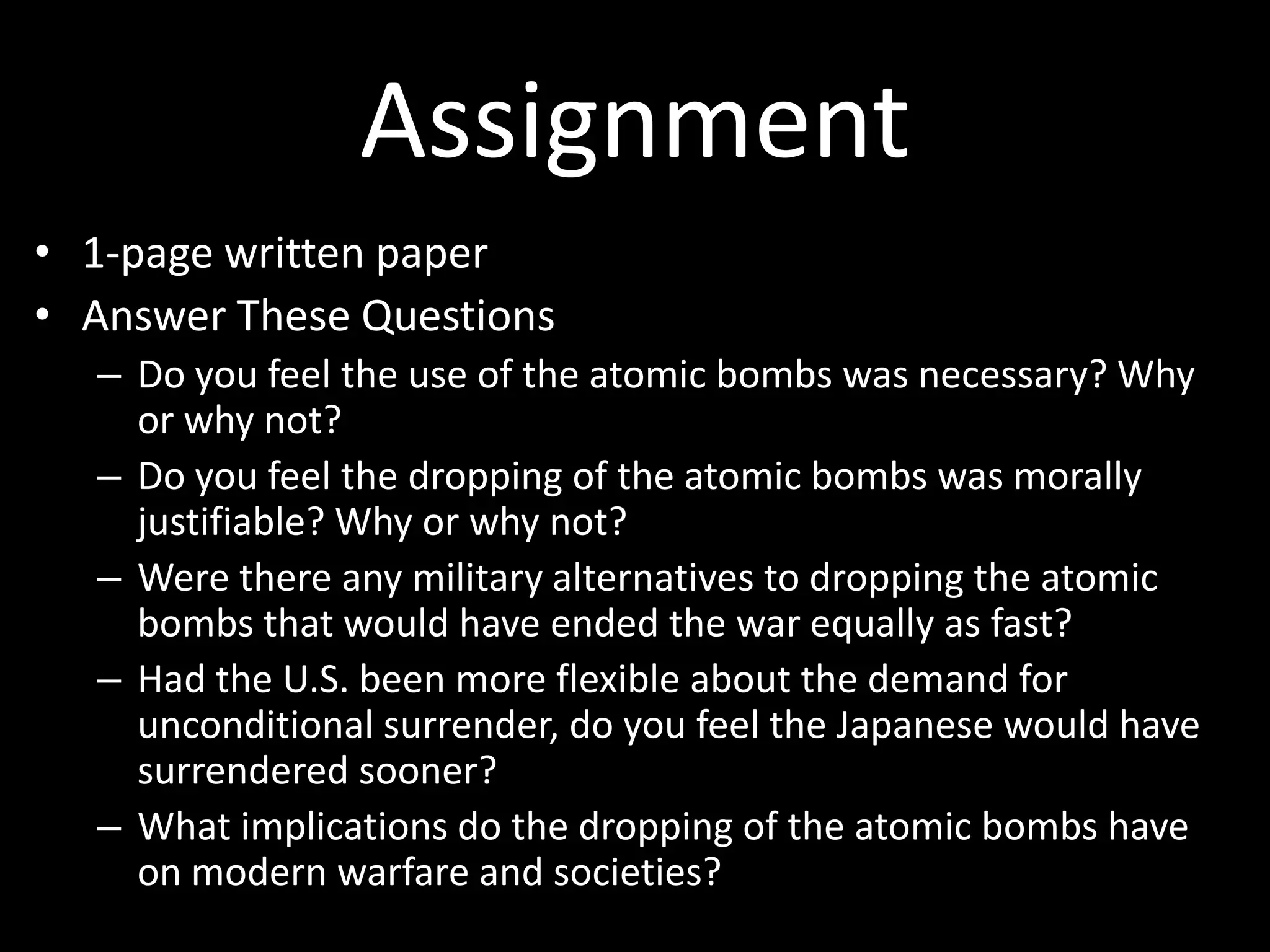 The End of WWII | PPTX