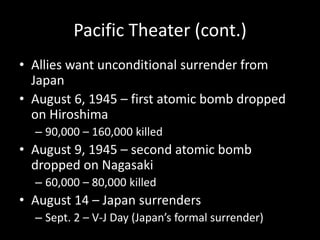 The End of WWII | PPTX