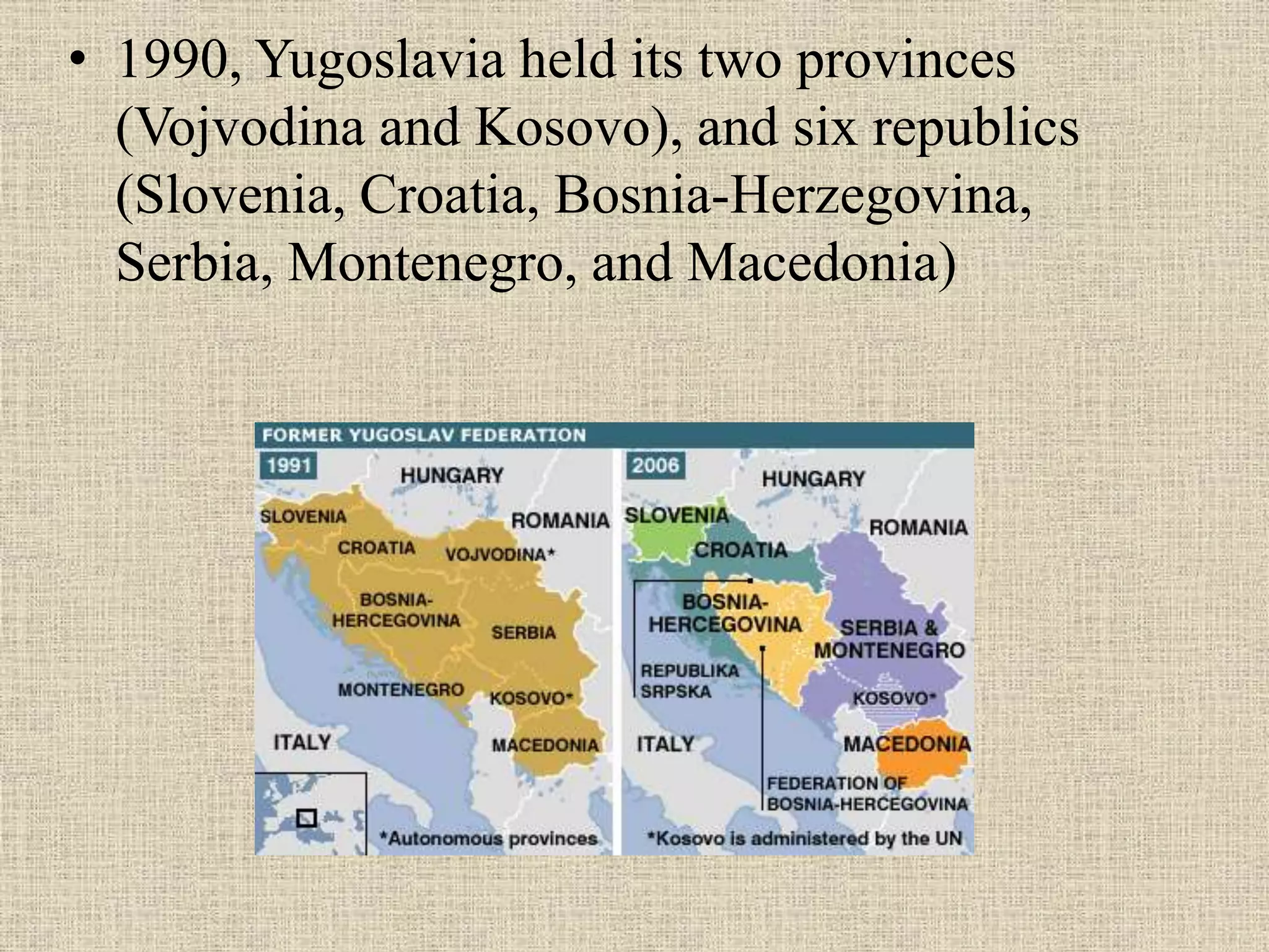 The end of yugoslavia | PPTX