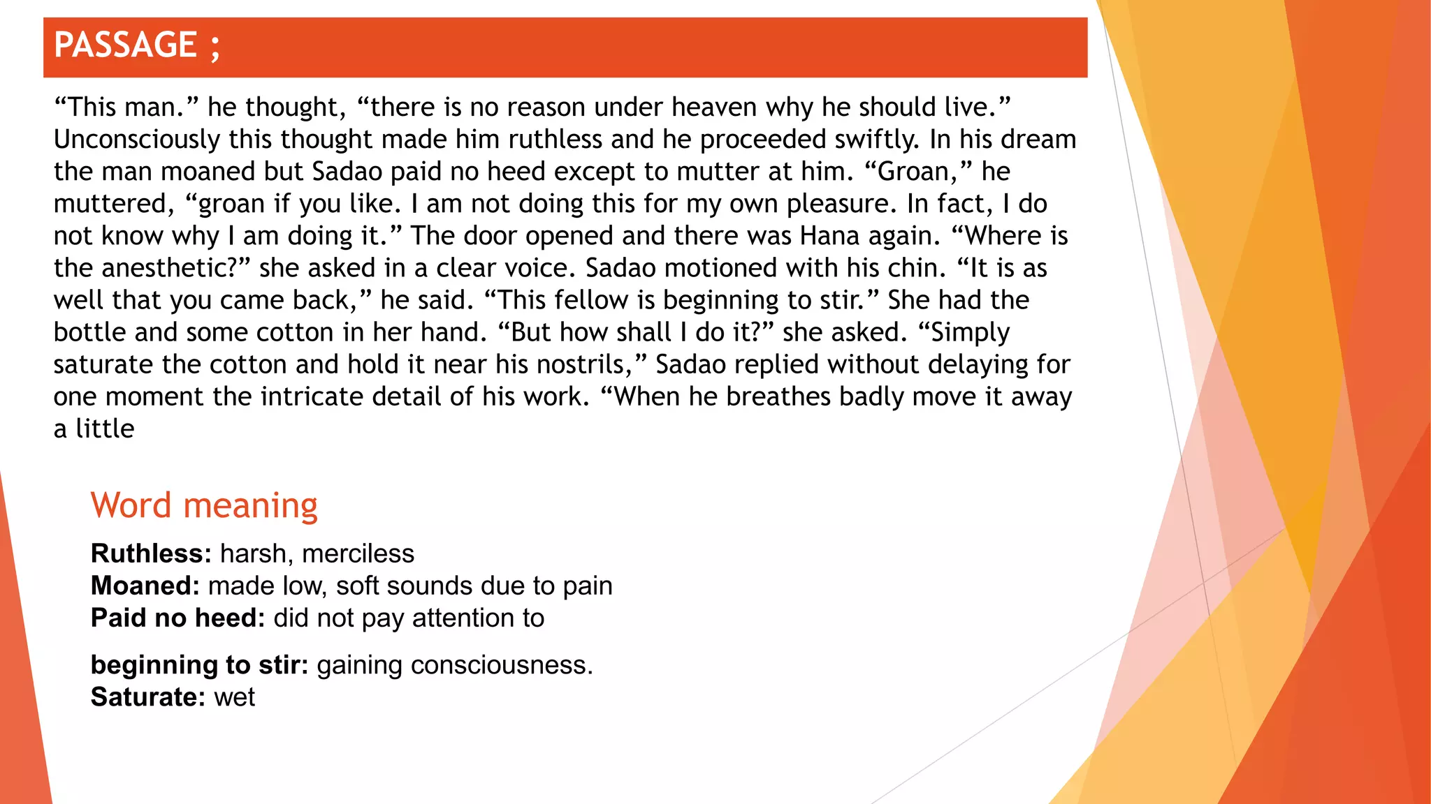 THE ENEMY class 12 L joswin shajan | PPTX