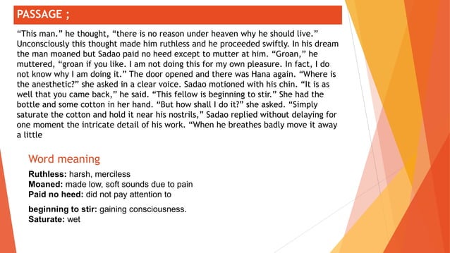 THE ENEMY class 12 L joswin shajan | PPTX | Death, Injury, or Military ...