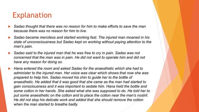 THE ENEMY class 12 L joswin shajan | PPTX | Death, Injury, or Military ...