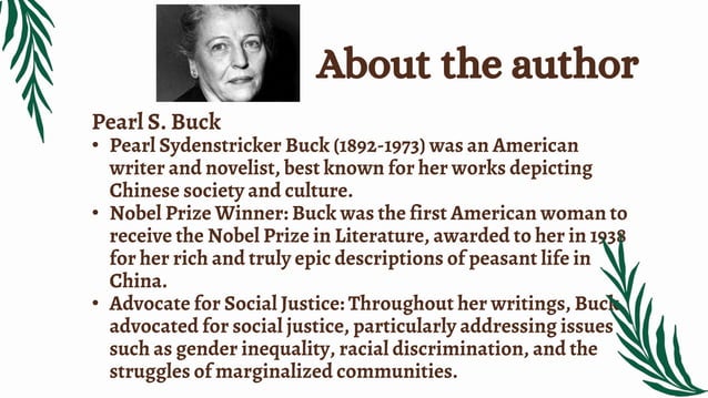THE ENEMY PPT by pearl s buck covers summary and questions | PPTX