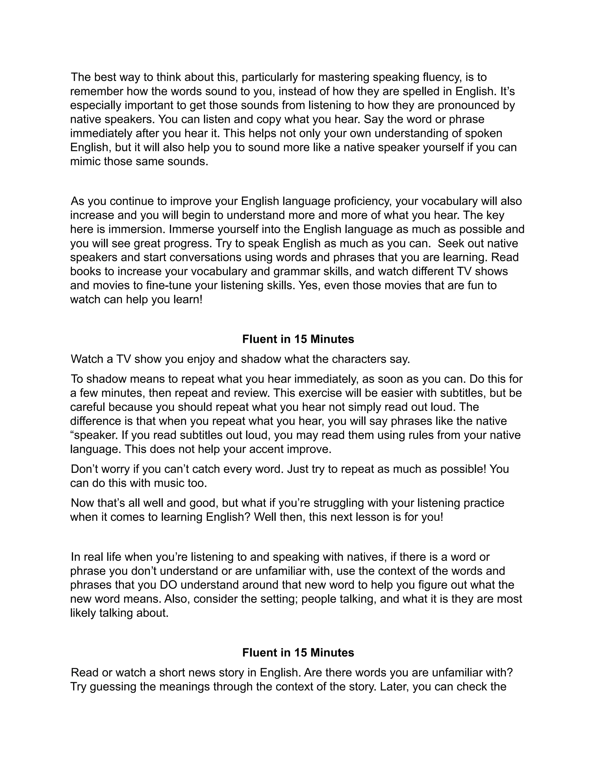 The english fluency_formula | PDF