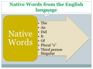 The english language | PPTX