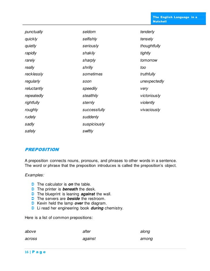 The english language in a nutshell preview