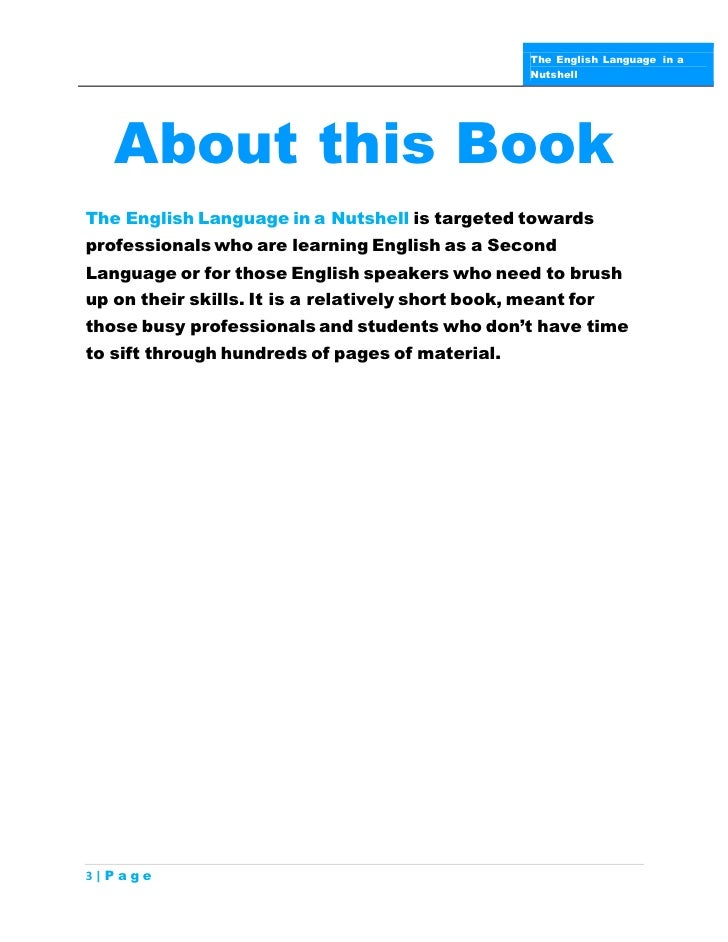 The english language in a nutshell preview