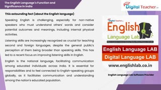 The English Language's Function and Significance in India | PDF