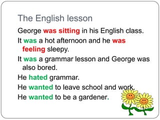 The english lesson past continuous | PPT