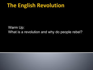 The English Revolution | PPTX
