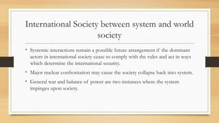 The English school of International Relations | PPTX