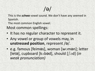 The english vowel system | PPTX