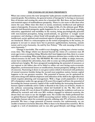 The enigma of human prosperity | PDF