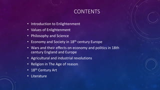 The enlightenment; 18th century intellectual movement | PPTX