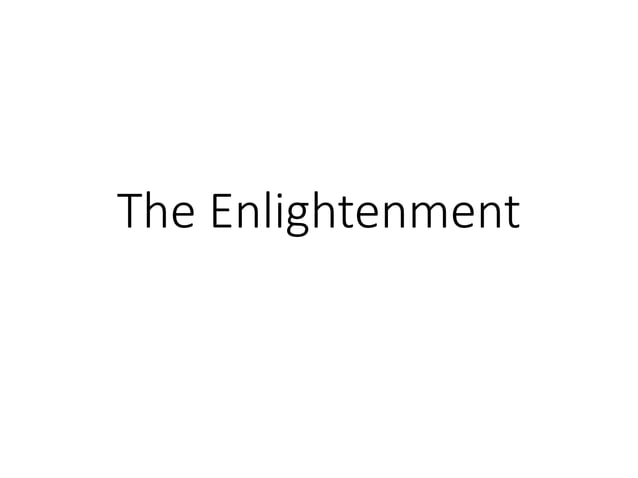 The enlightenment | PPT