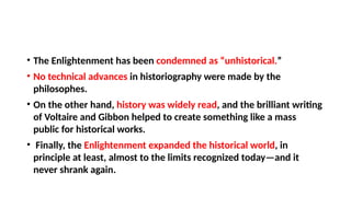 THE ENLIGHTENMENT: Concept, Ideas, Themes and Important Thinkers | PPTX