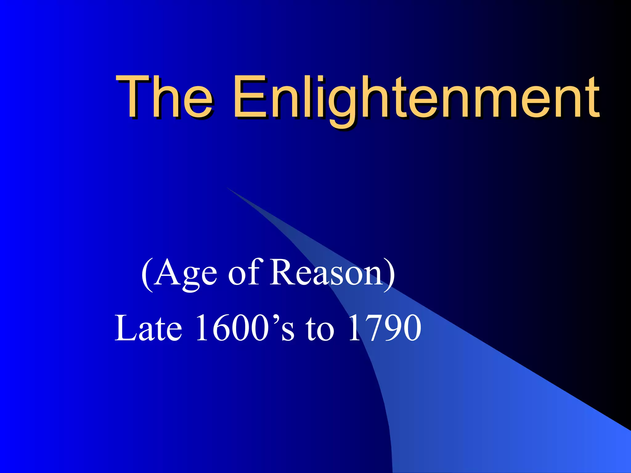 The Enlightenment Power Point.Ppt