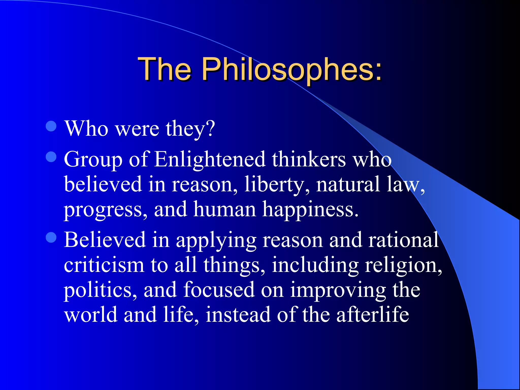 The Enlightenment Power Point.Ppt