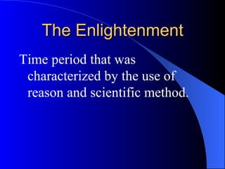 The Enlightenment Power Point.Ppt