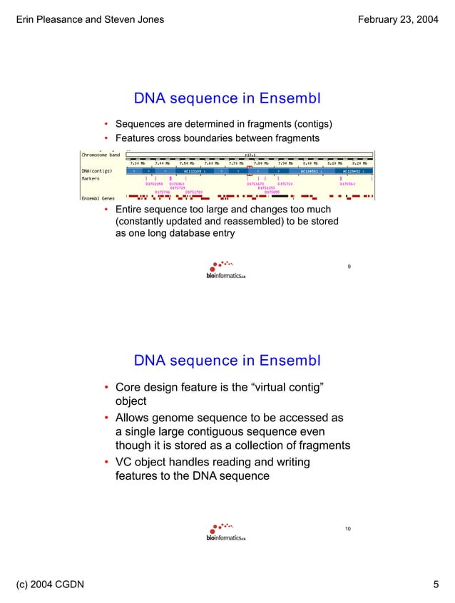 The ensembl database | PDF