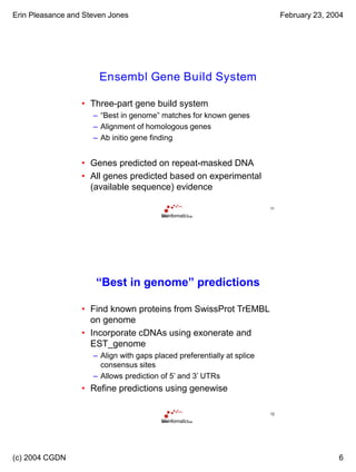 The ensembl database | PDF