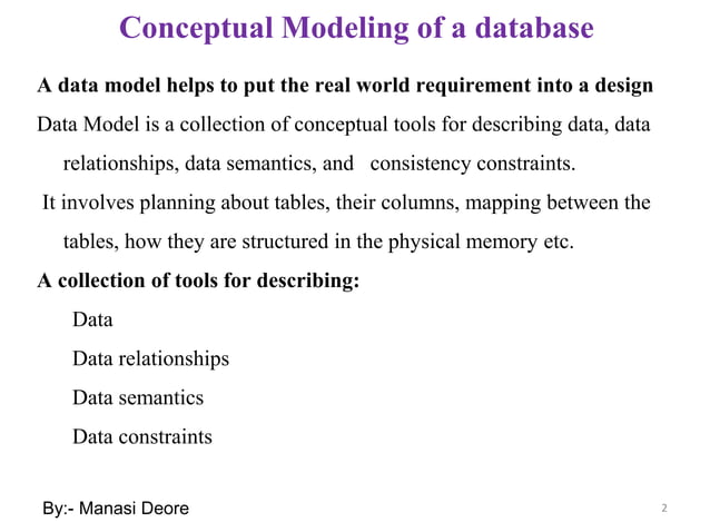 The Entity-Relationship Model(ER Diagram).pptx | Databases | Computer ...